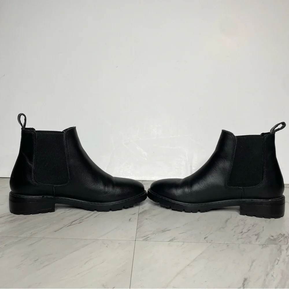Steve Madden | Shoes | Steve Madden Leopold Chelsea Black Leather ...